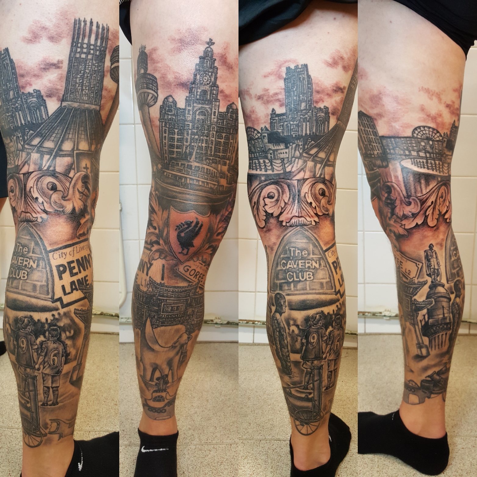 Liverpool Leg Tattoos